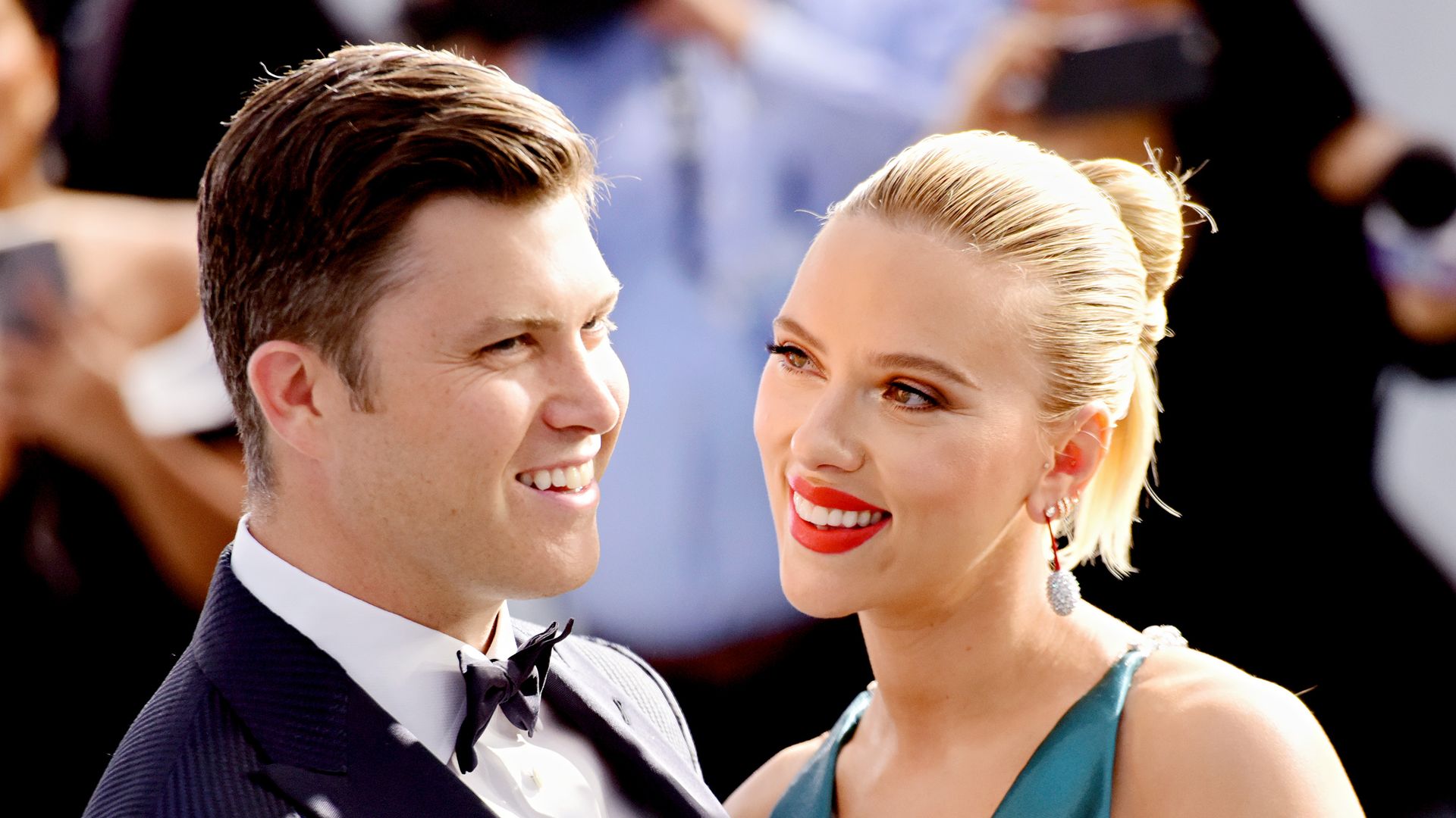 Idylle pur? So verstehen sich Colin Jost und Scarletts Kids