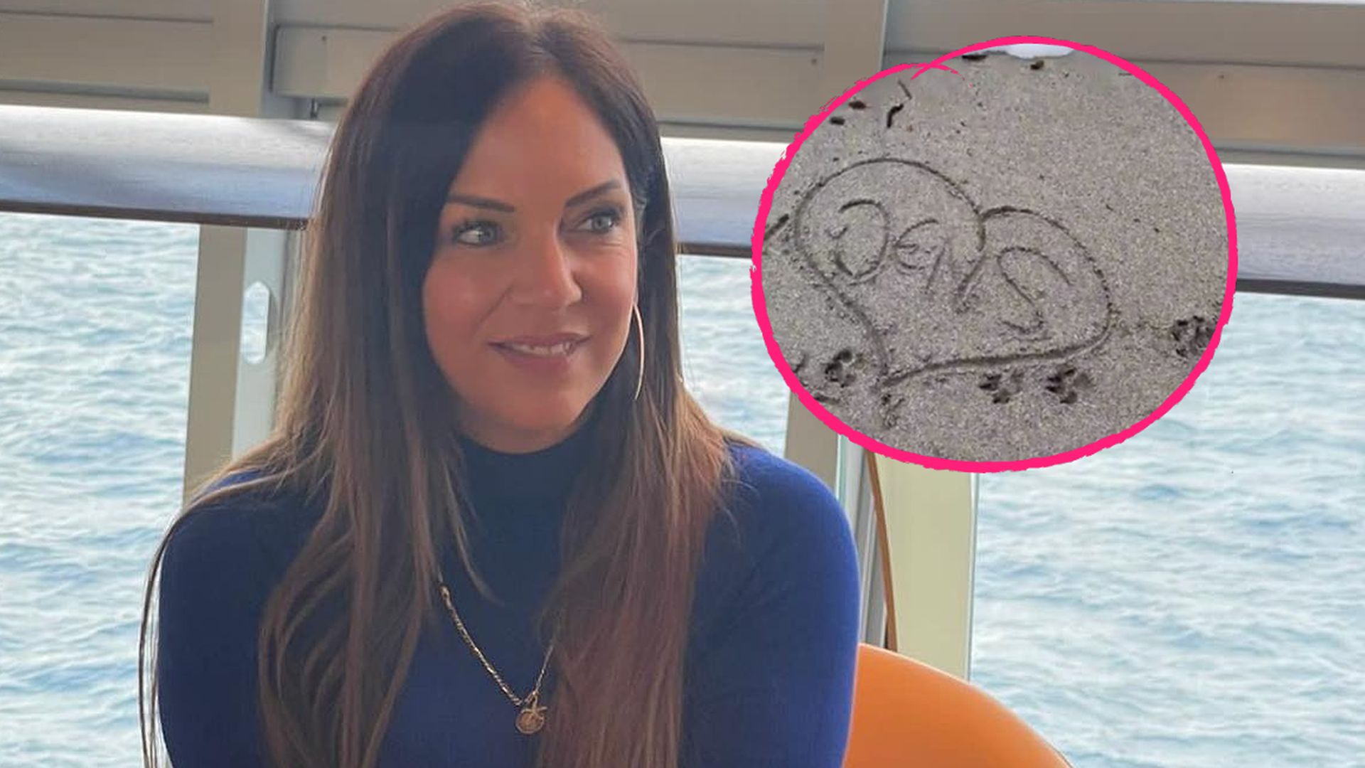 Herz im Sand: Daniela Büchner gedenkt ihres Mannes Jens (†)