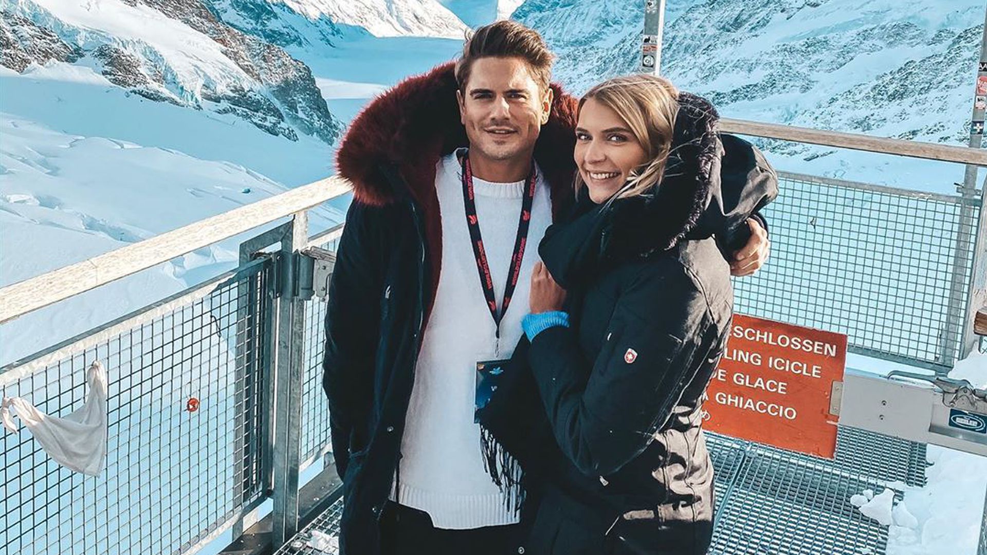 Halbes Jahr ein Paar: Dominik Bruntner glücklich mit Jolina