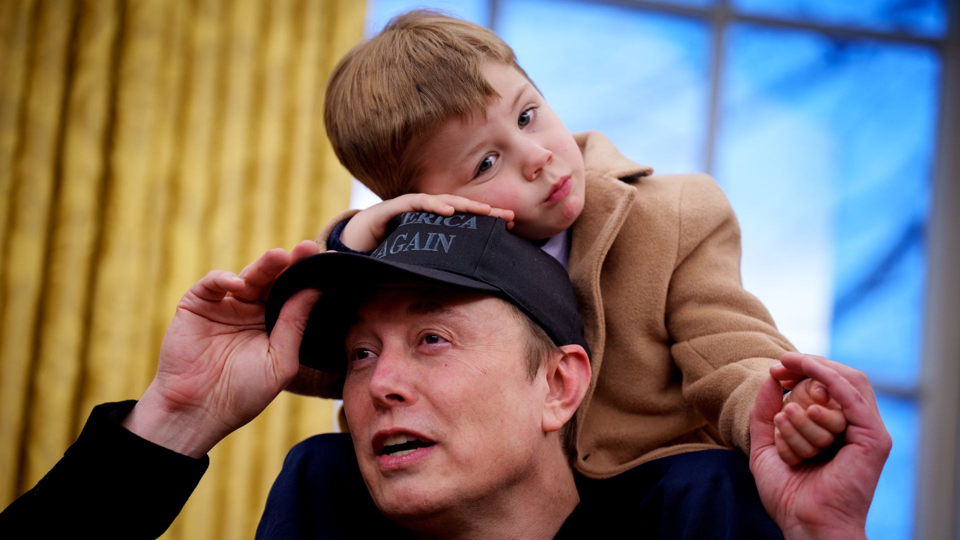 Gegen Grimes' Willen: Elon Musk brachte Sohn ins Oval Office