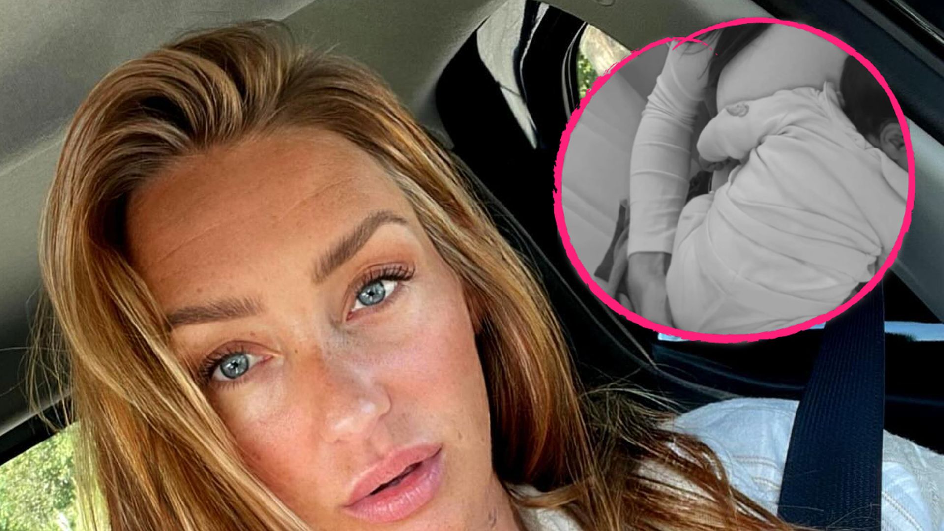Sidos Partnerin Georgina teilt ein Selfie mit ihrem Baby