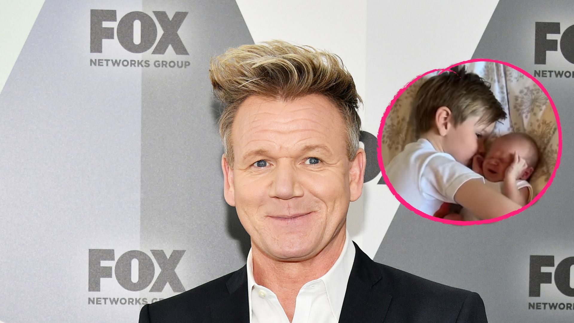 Niedlich! Gordon Ramsays Sohn Oscar umarmt das Neugeborene