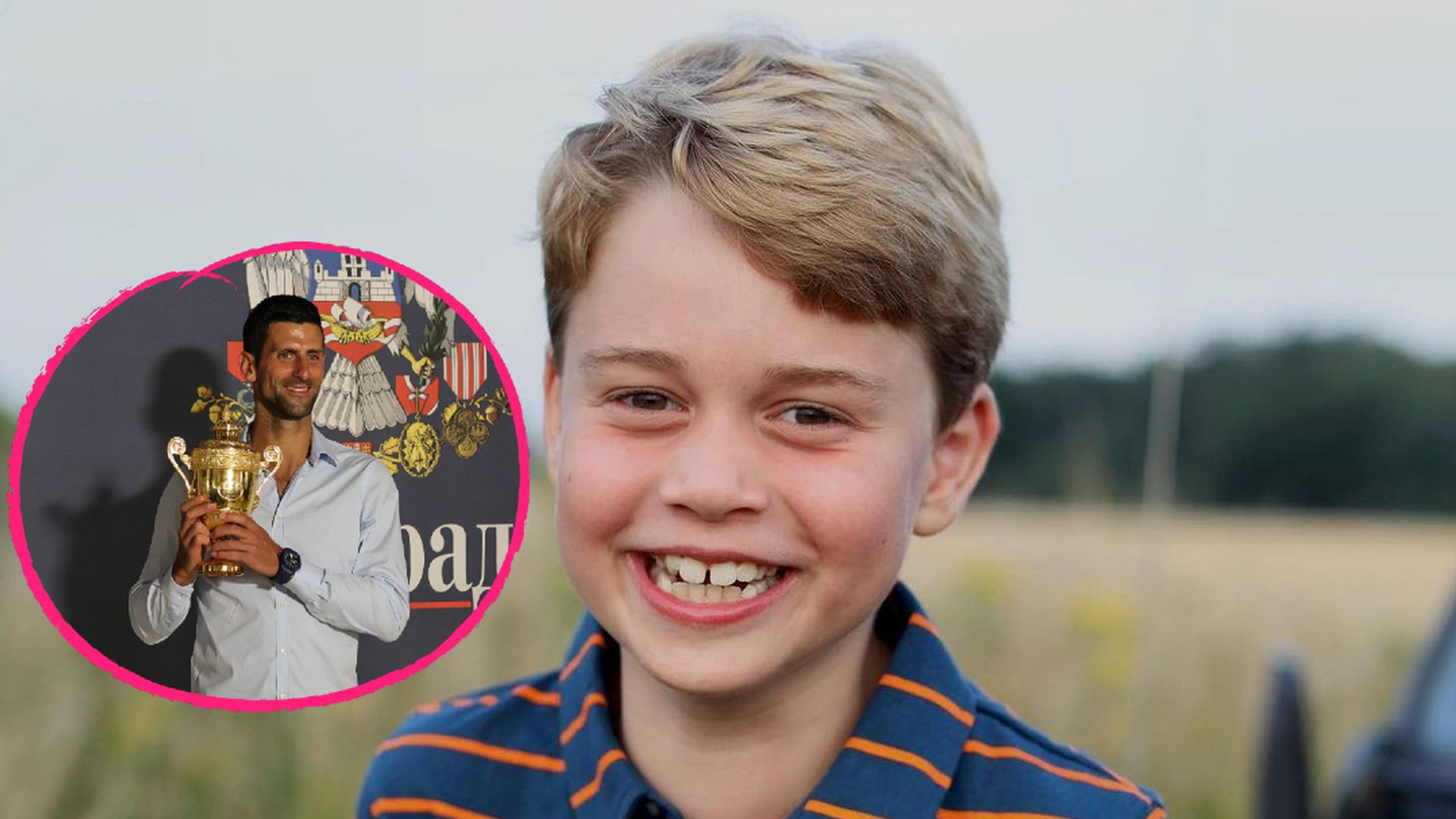 Zuckersüßer Fan-Moment: Prinz George trifft Novak Djokovic